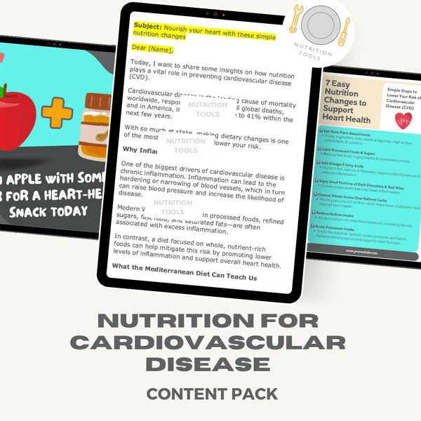 Nutrition for Cardiovascular Health Content Pack – Nutrition Tools
